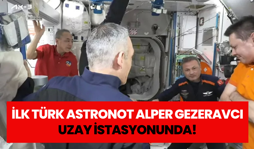 İlk Türk astronot Alper Gezeravcı Uluslararası Uzay İstasyonu’nda! İşte karşılanma anları ...